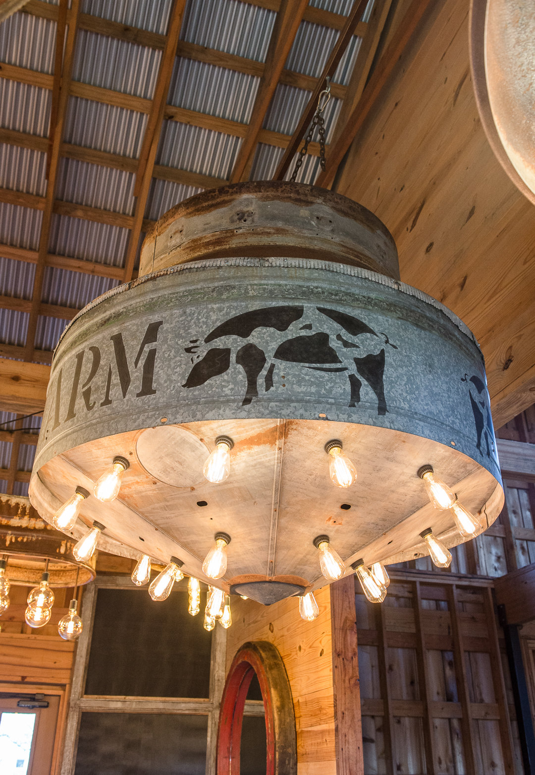 Rustic Vintage Pride of the Farm Hog Feeder Chandelier I - Etsy