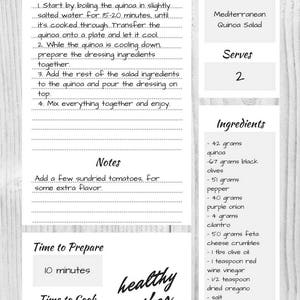 My Clean Eating Planner. Printable PDF A4 Size - Etsy