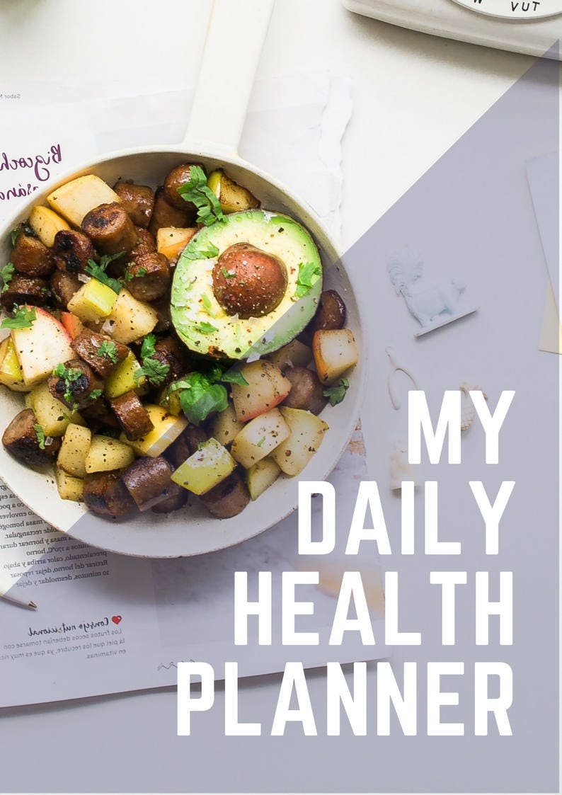 My Clean Eating Planner. Printable PDF A4 Size - Etsy