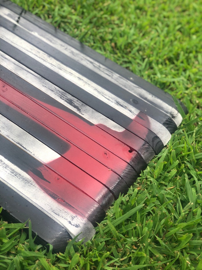 Thin Red Line Axe Flag - Etsy