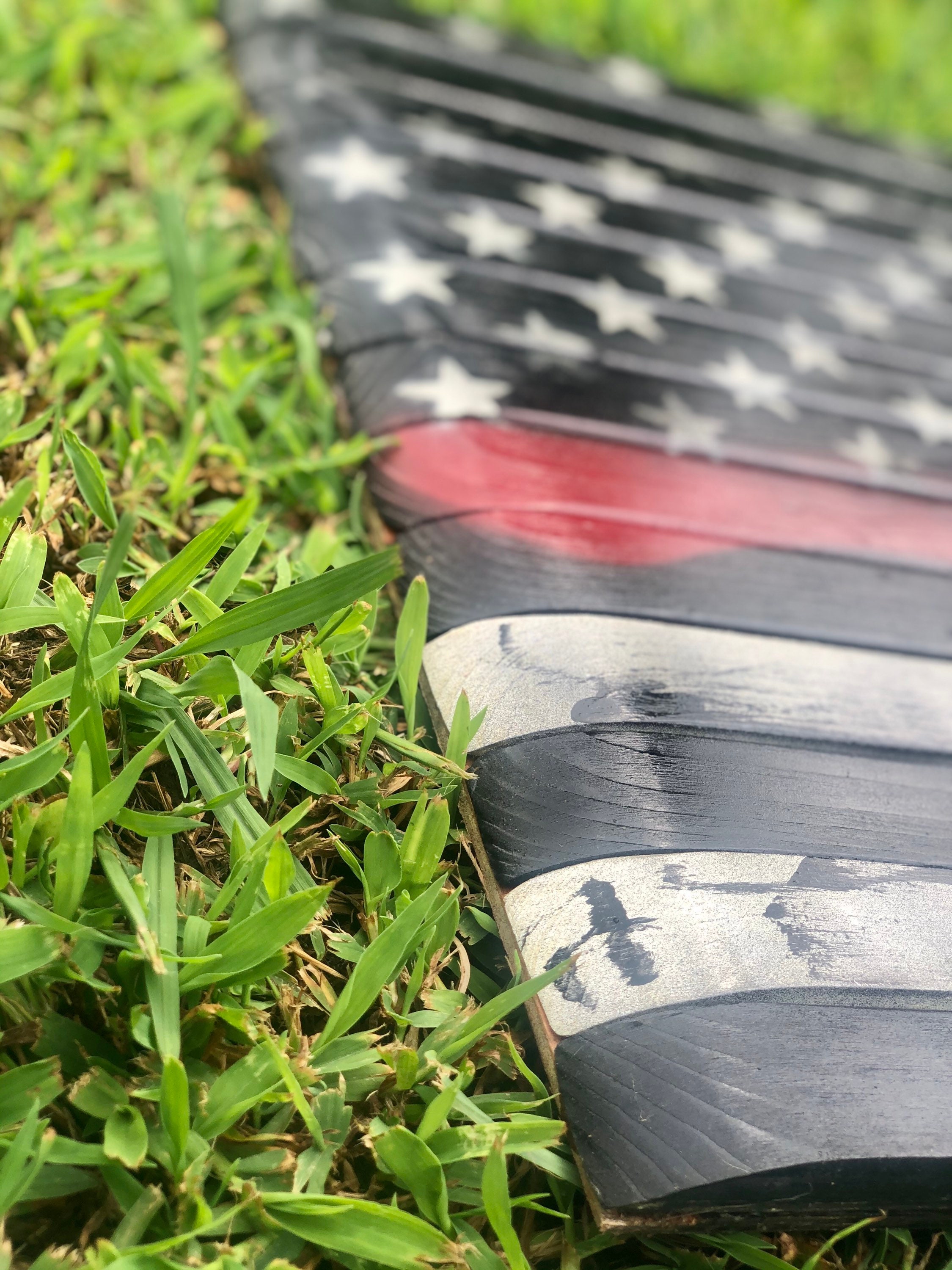 Thin Red Line Axe Flag - Etsy