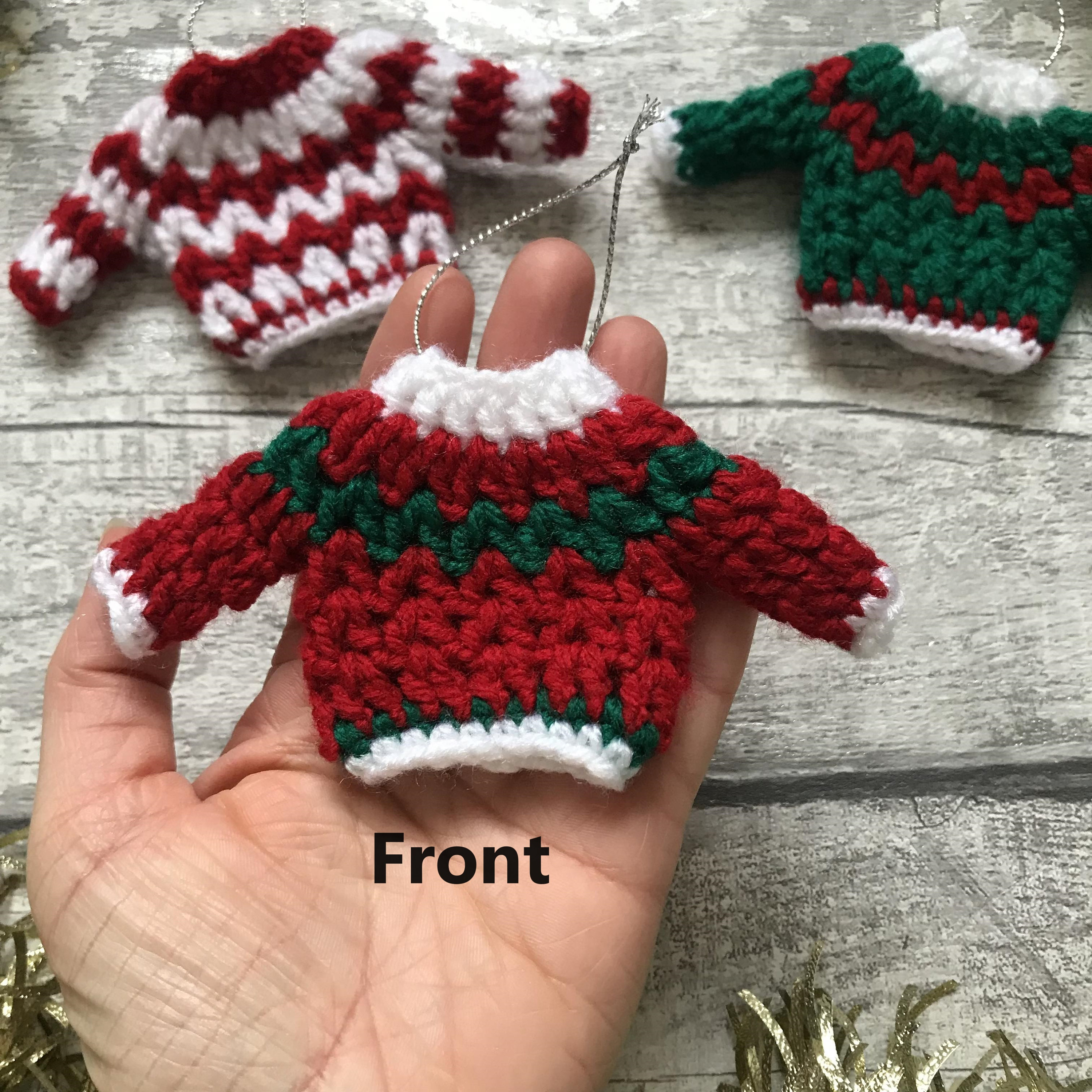 Mini Christmas Jumper Tree Decoration, Ugly Xmas Jumper Decor - Etsy UK