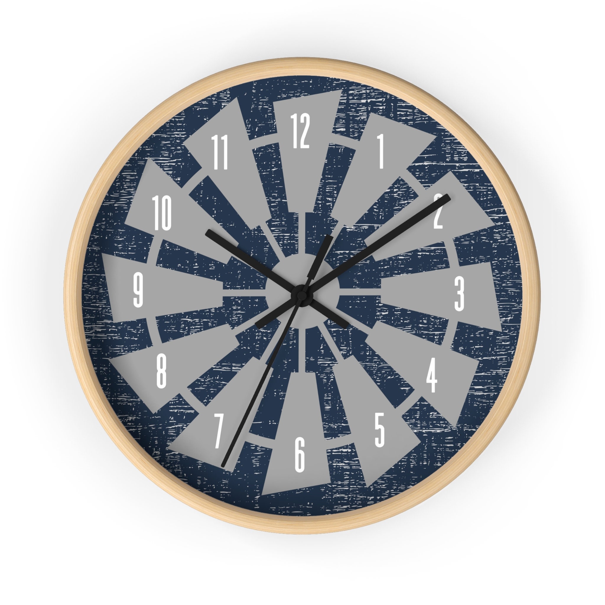 Windmill Wall clock - Gift for Him- Farmhouse Wall Decor- Farmer Gift ...