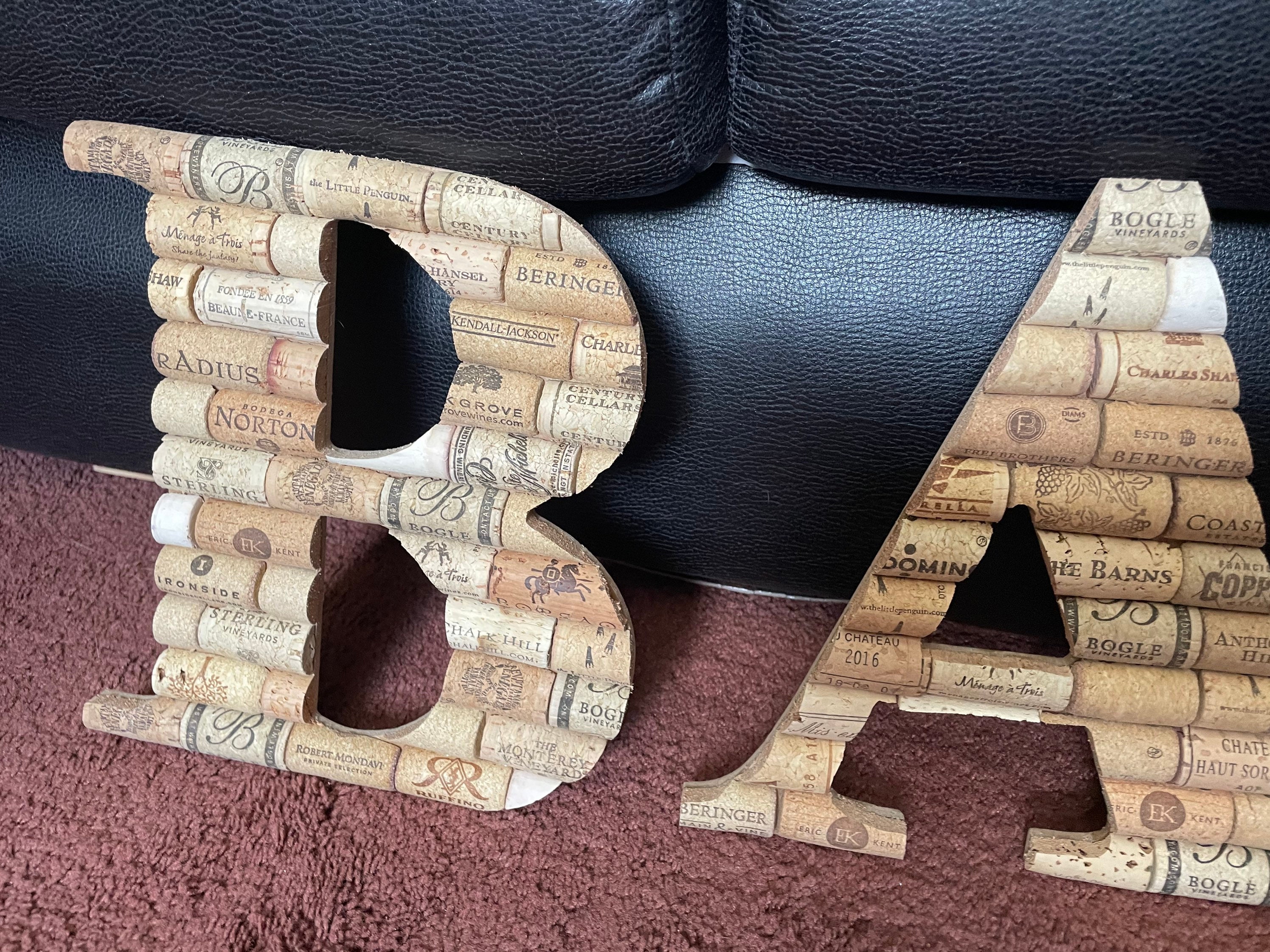 Natural Wine Cork BAR Sign - Etsy