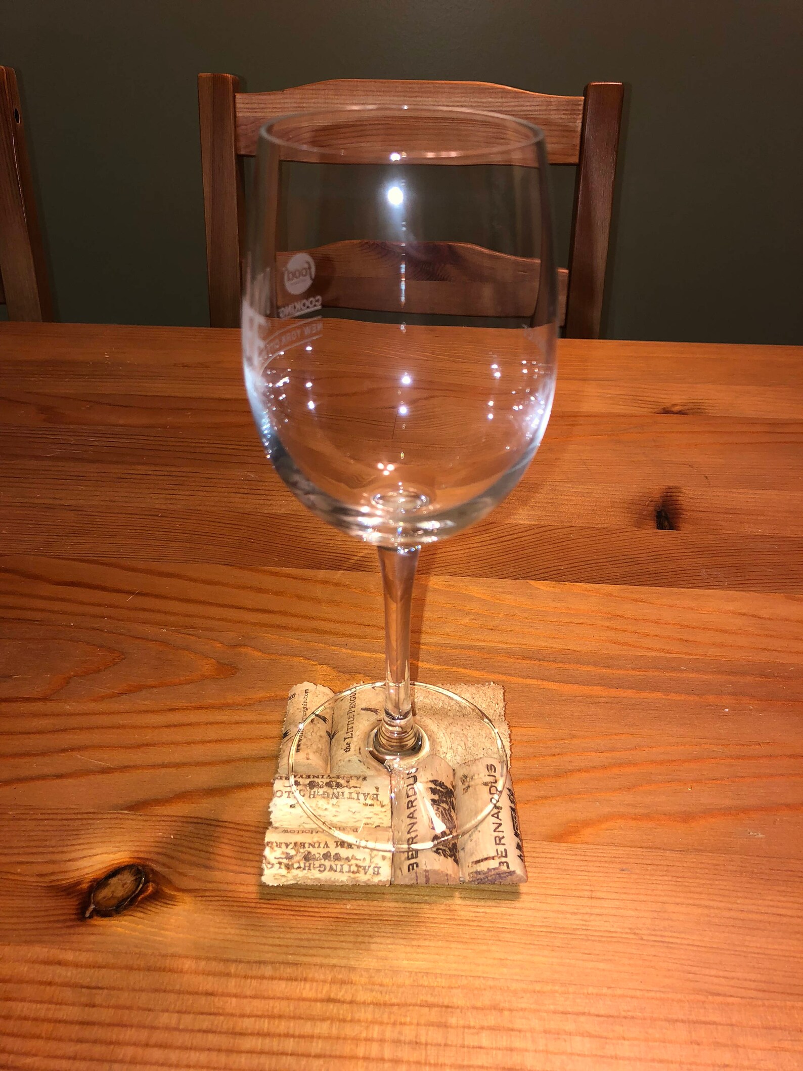 Square Natural Wine Cork Drink Coasters- Set of 4 - Etsy