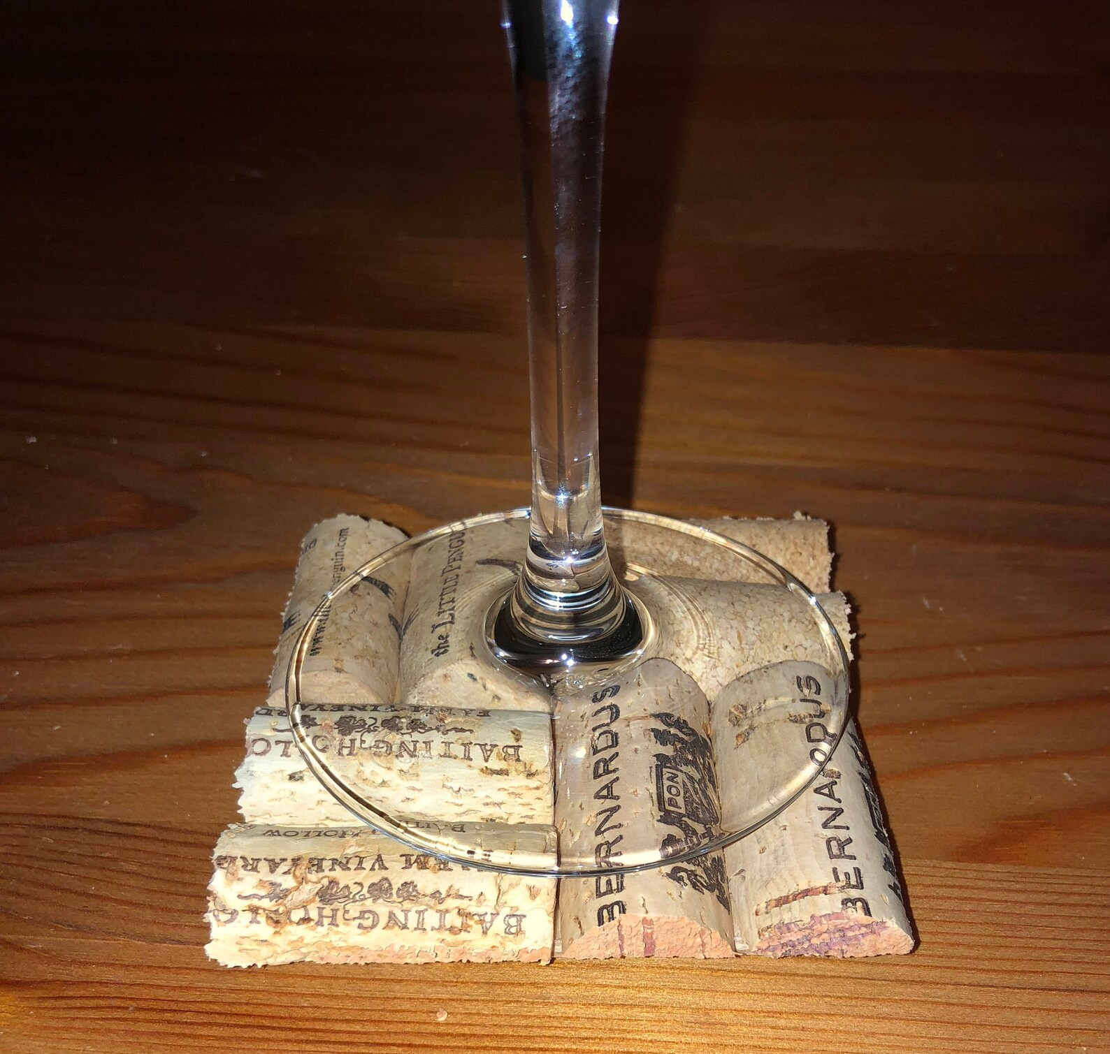 Square Natural Wine Cork Drink Coasters- Set of 4 - Etsy