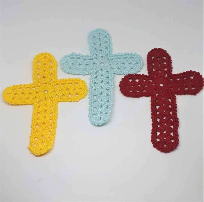 Crochet Cross Bookmark. Religious Gifts. Baptism, Confirmation ...