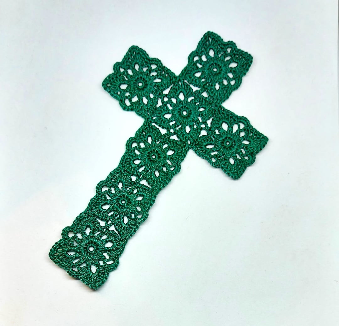 Crochet Cross Bookmark. Religious Gifts. Easter, Baptism, Confirmation ...