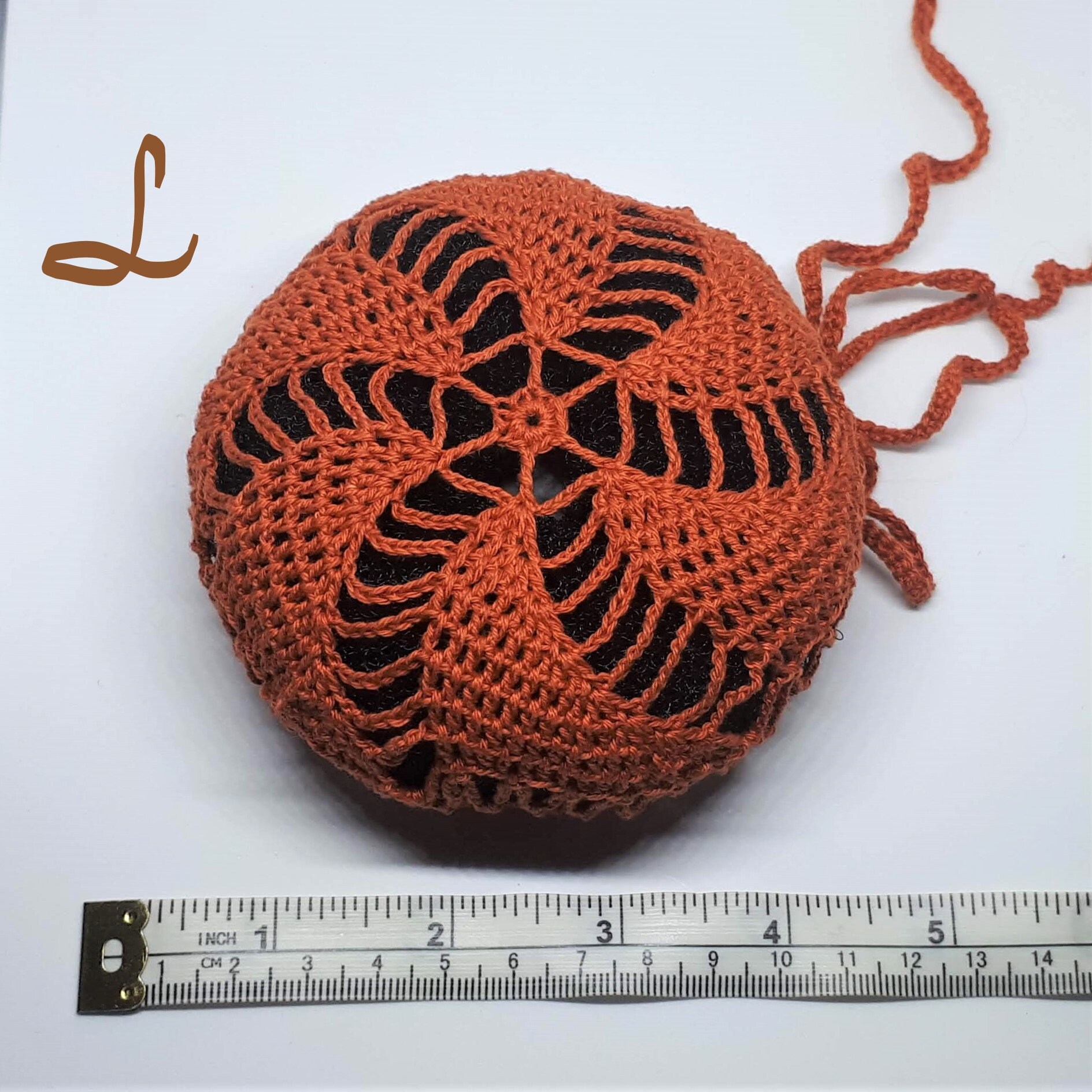 Fox Color Ballerina Bun Cover Crocheted Ballet Hair Bun Holder ...