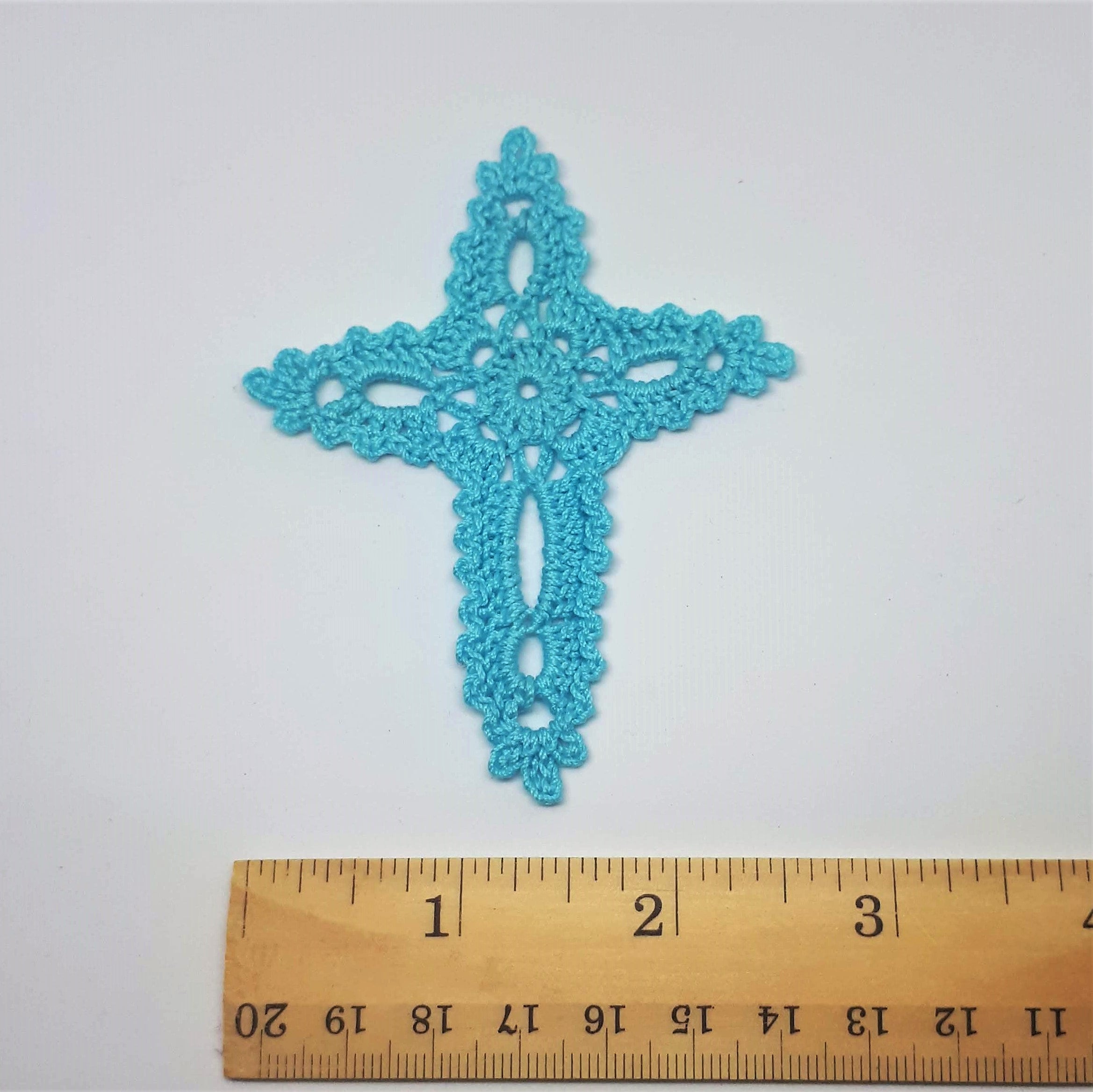 Crochet cross bookmark Religious gifts. Baptism | Etsy