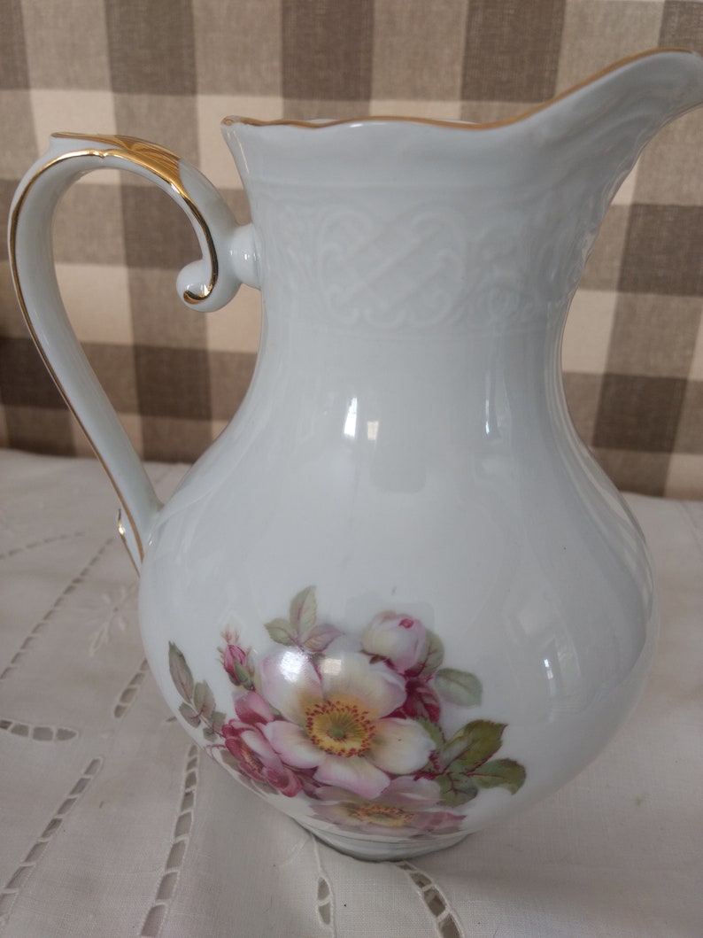 Wild Rose Vintage Pitcher Schumann Arzberg Germany Bavaria - Etsy