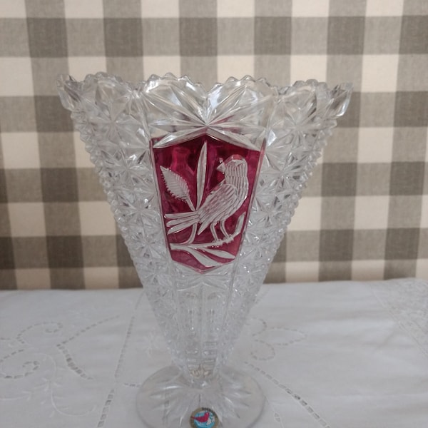 Red Bird Crystal Germany - Etsy