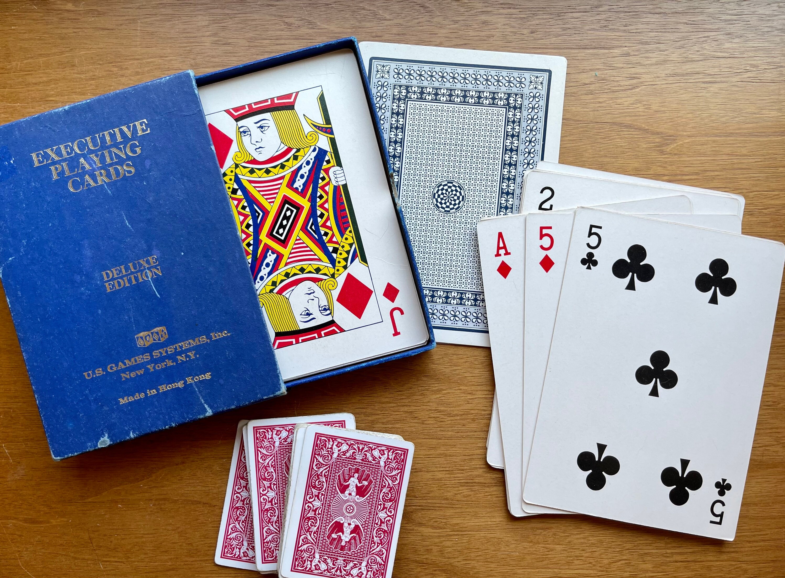 Vintage Deck of Giant Playing Cards | Etsy