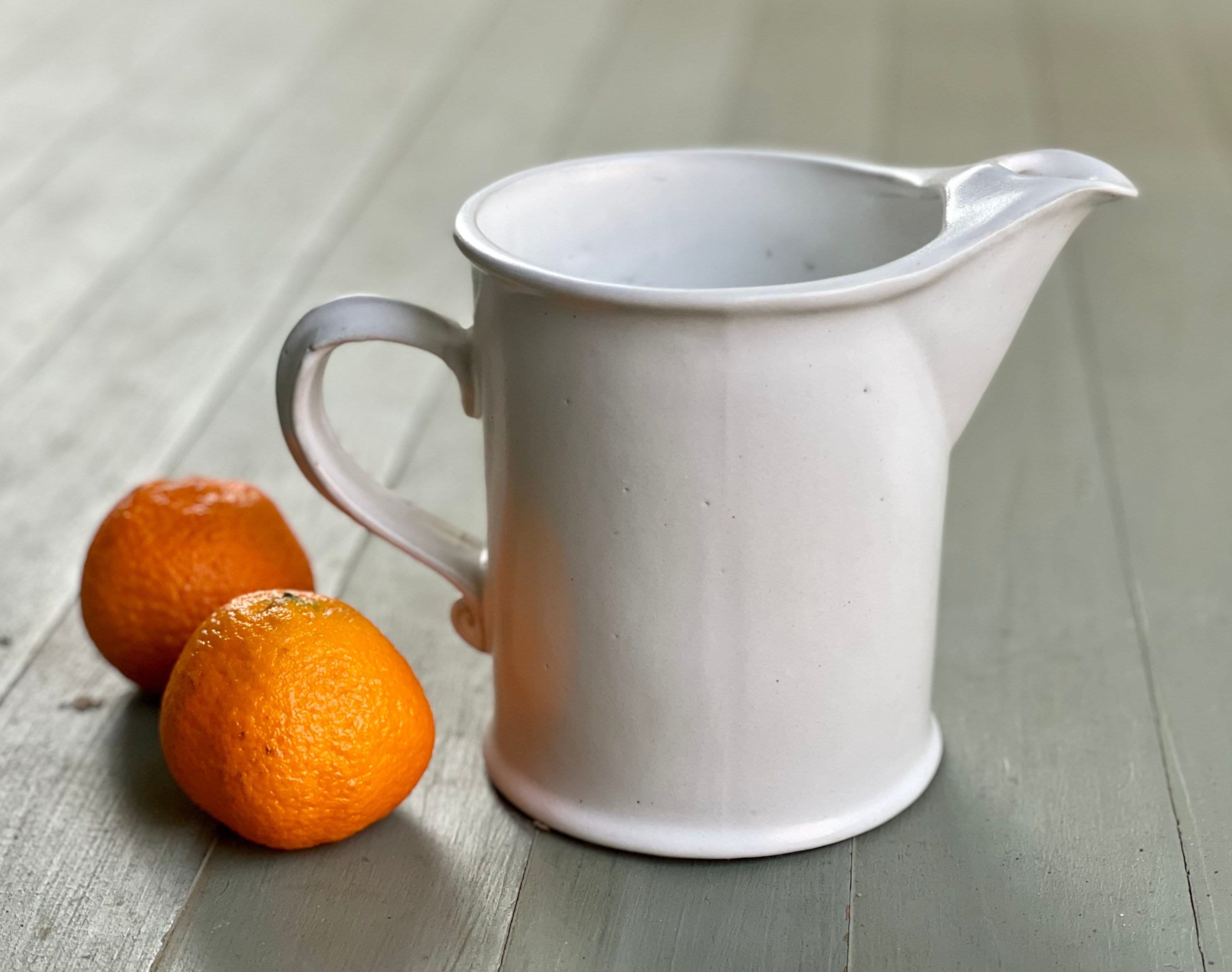 Vintage Bennington Pottery Pitcher with Semi-Matte White | Etsy