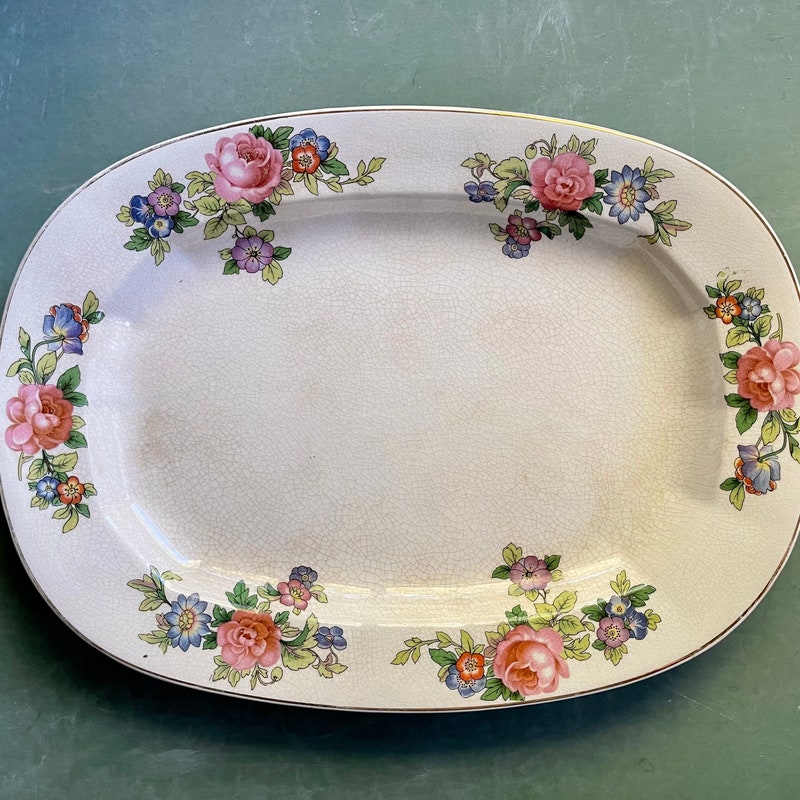 Edwin M Knowles Platter - Etsy