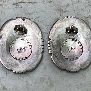 Vintage Jon Mccray Native American Sterling Silver Earrings - Etsy