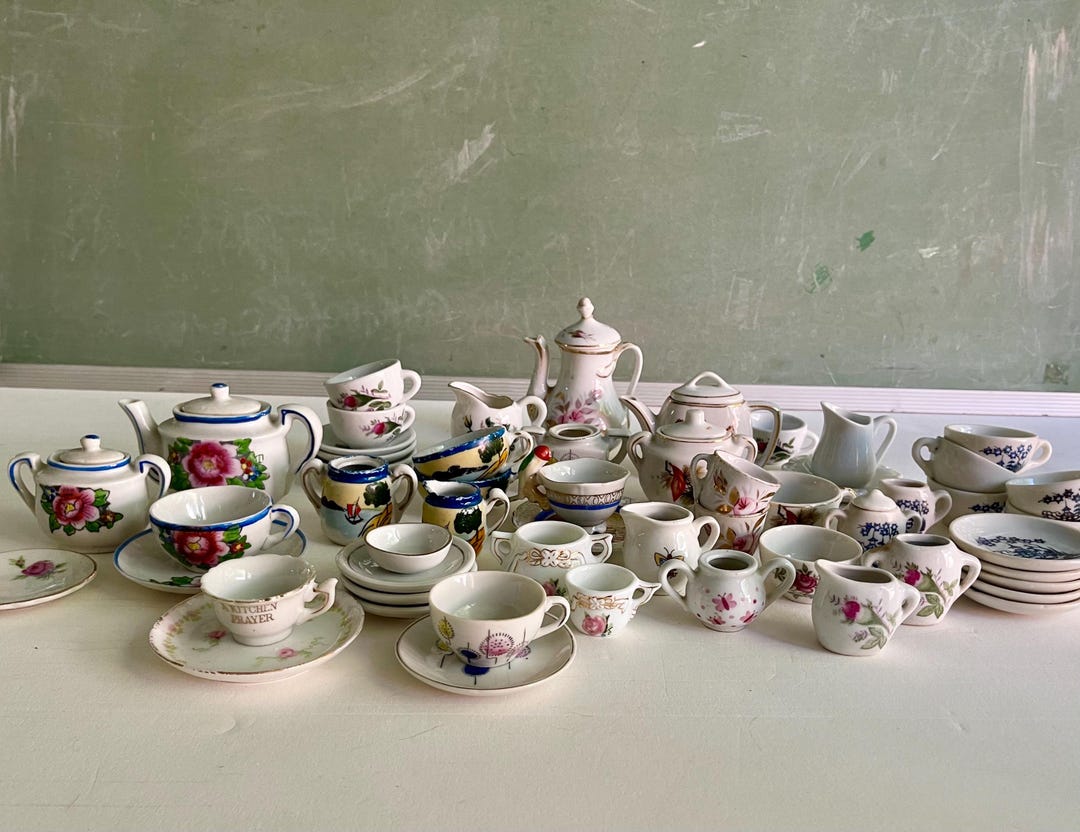 Large Collection of Random Vintage Toy Tea Sets - Etsy