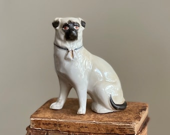 Antique Porcelain Pug - Etsy