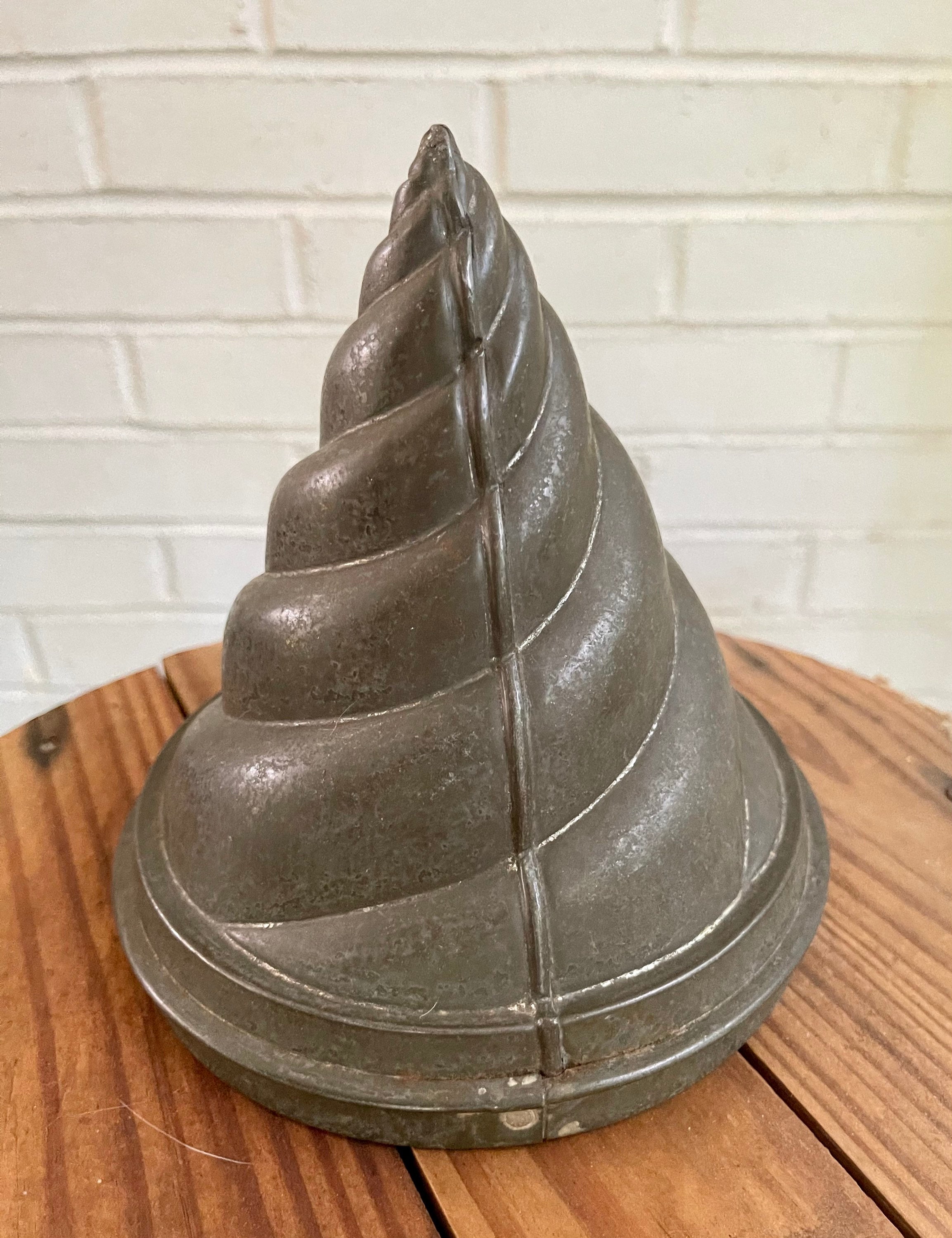 Unusual Antique Cone Shaped Tin Baking Mold | Etsy