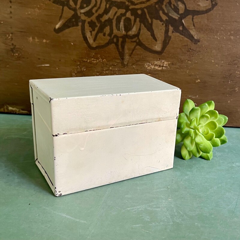 Metal Recipe Box - Etsy