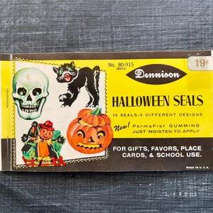 Vintage Dennison Halloween Seals, 30 Total, Very Good Condition - Etsy