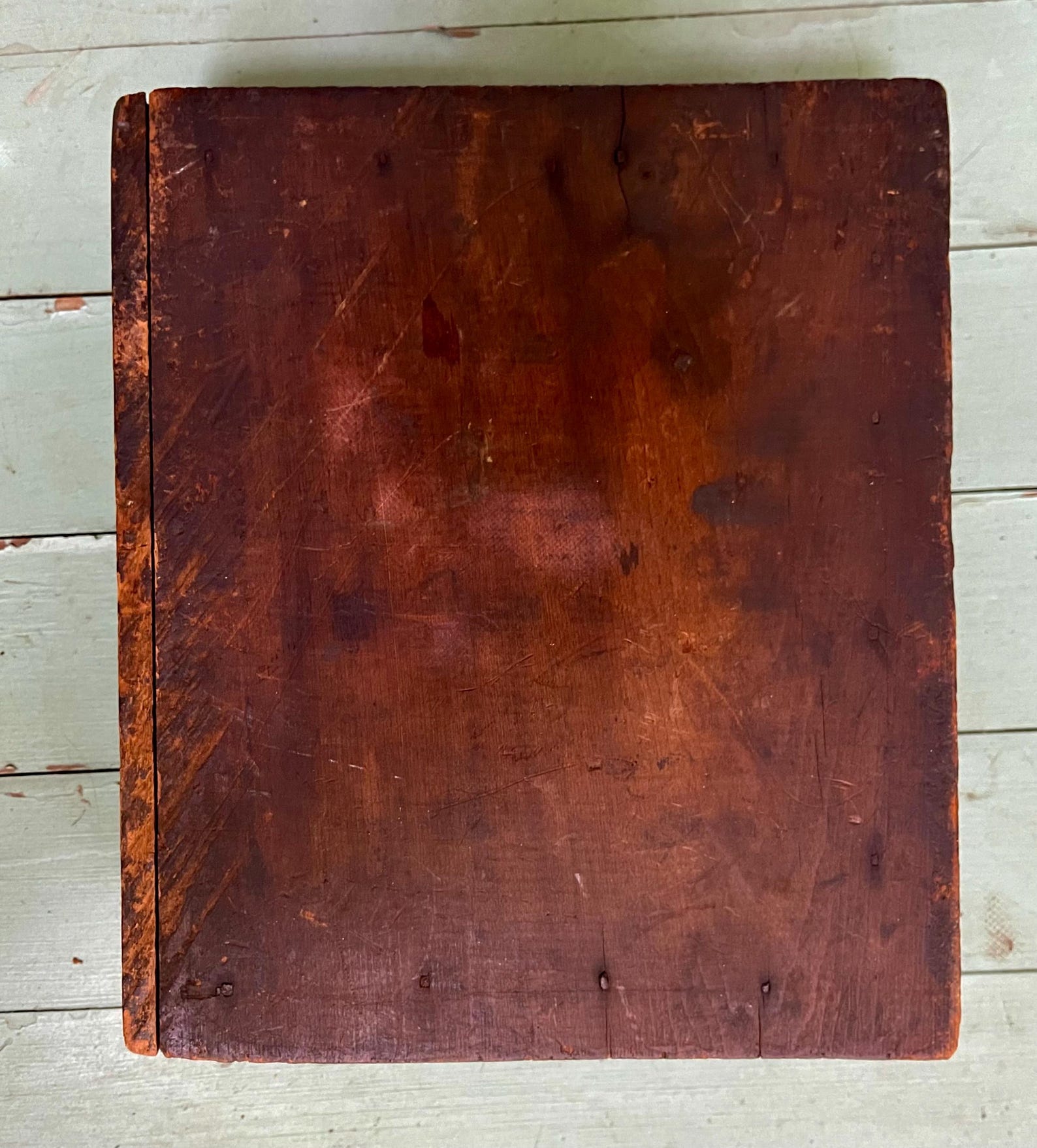 Antique Rustic Wooden Writing Box for Stationery and Pens, Circa Turn ...