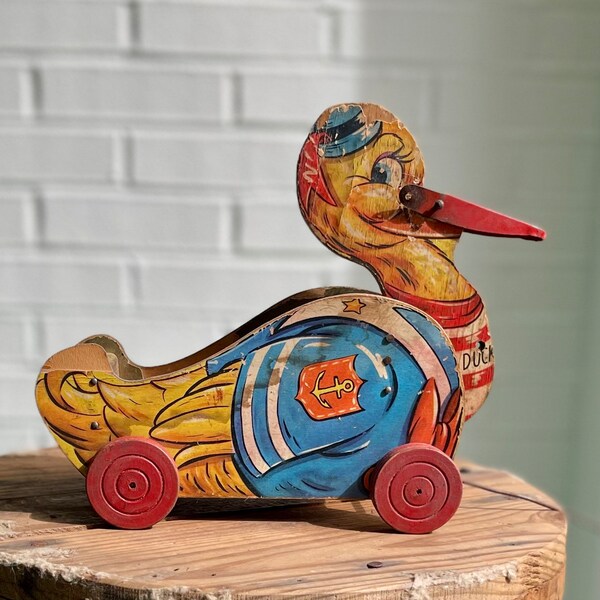 Duck Pull Toy - Etsy