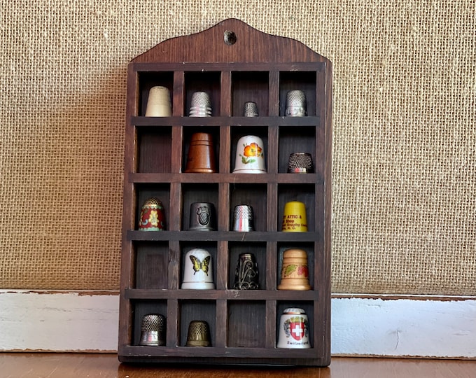 Vintage Thimble Collection With Display - Etsy