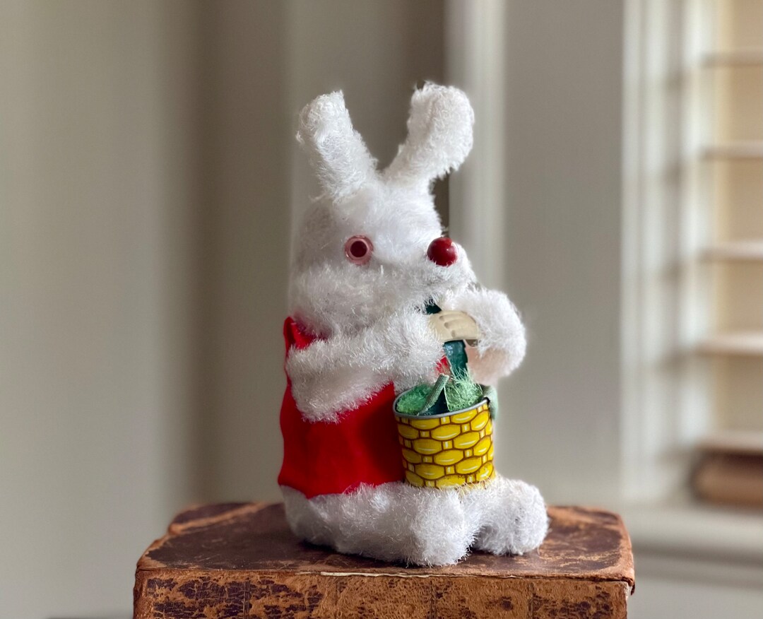 Working Vintage Mechanical Bunny Toy, Made in Japan, Good Condition - Etsy