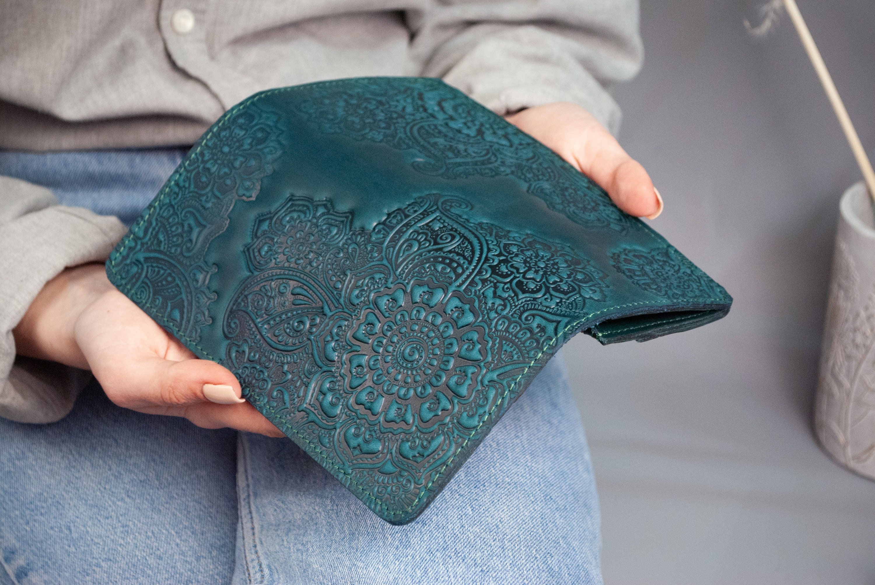 Dark Blue Wallet Women, Real Leather Wallet, Wallet Coin Pocke Leather ...