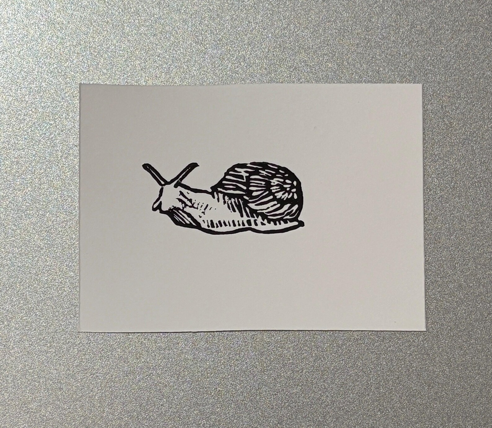 Snail Block Print - Etsy
