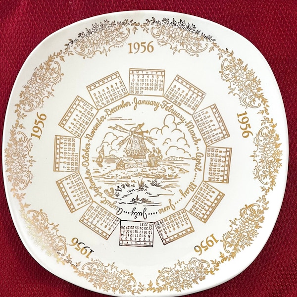 Calendar Plate - Etsy