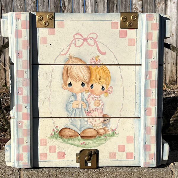 Wooden Box With Rope Handles - Etsy