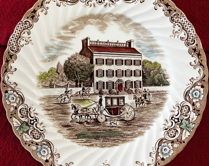 Heritage Hall Ironstone Dinner Plate by Johnson Bros, Georgian Town ...