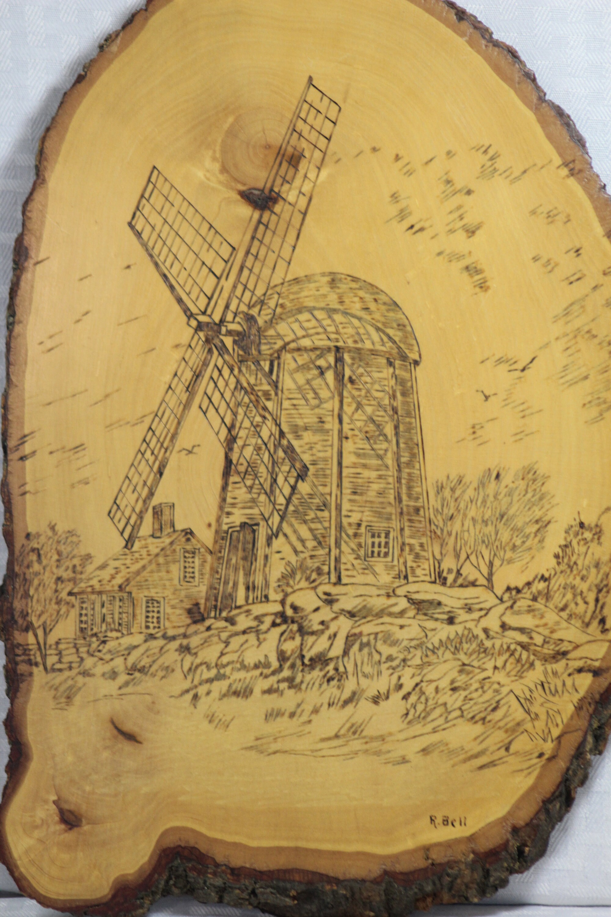 Two 13 Cottagecore Art Pieces Windmill & Farmhouse House | Etsy