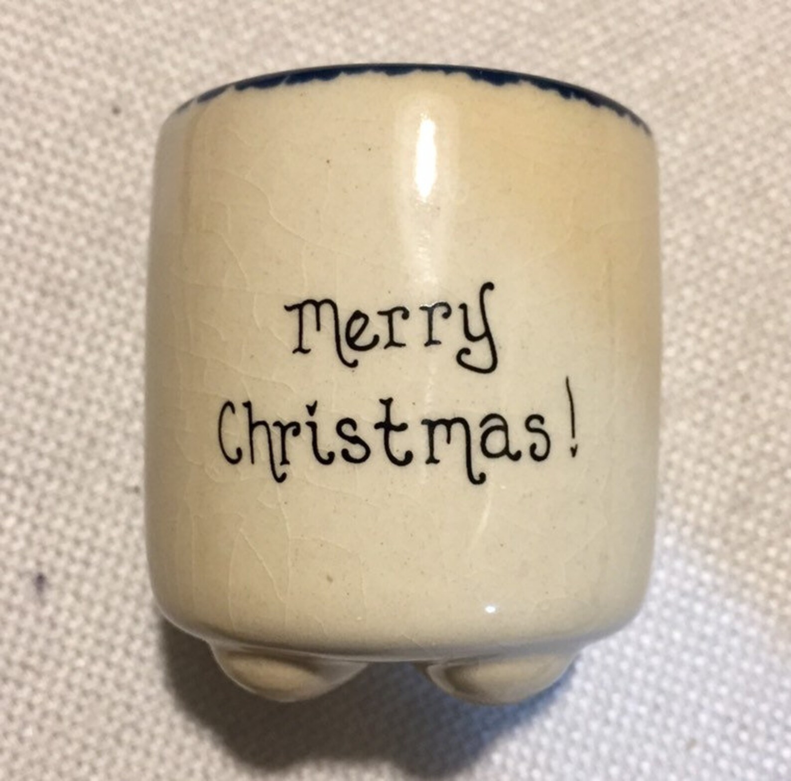 Happy Holidays Candle Crock Set Merry Christmas Inspirational - Etsy