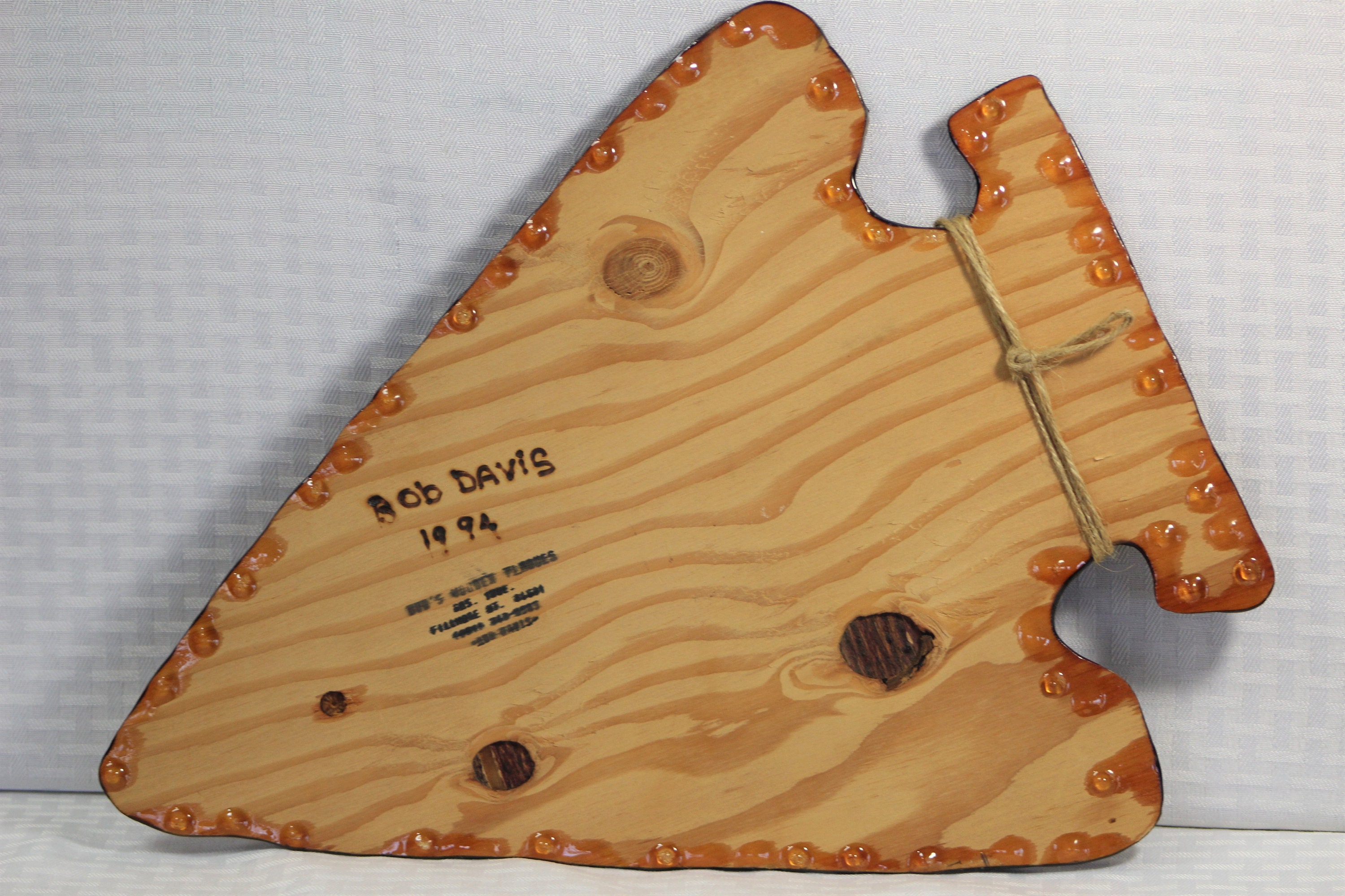 Wooden Arrowhead Hat Stand With Native American Indian Scene | Etsy