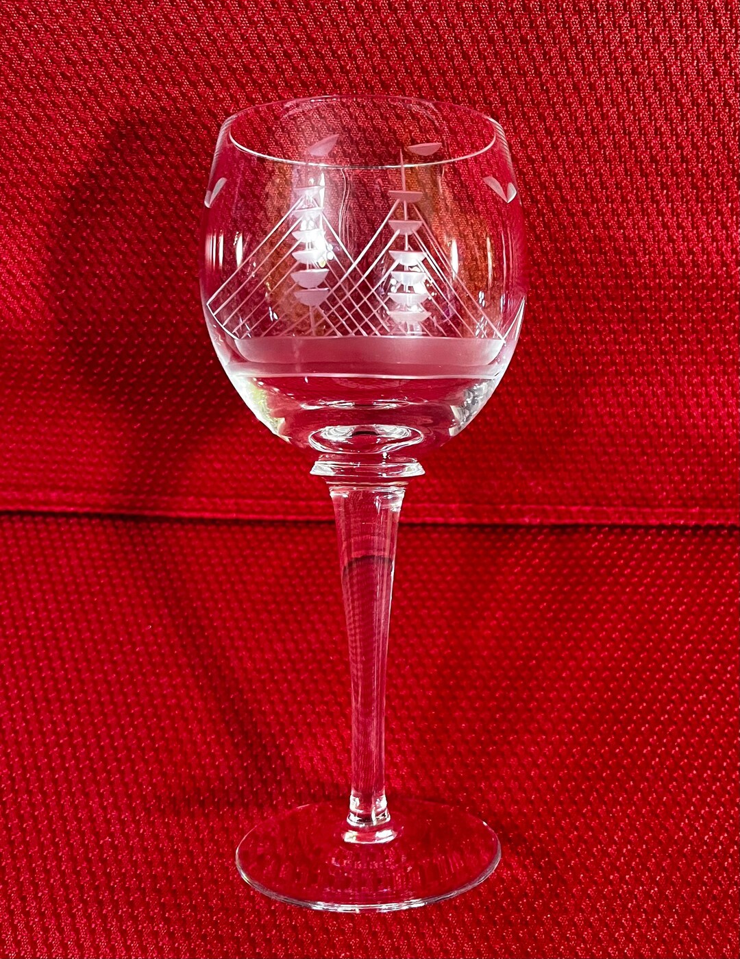 Rhine Wine Glasses From the Clipper Collection by Javit, Blown Glass ...