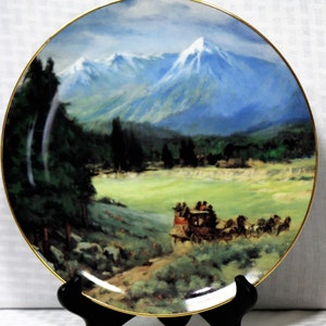 3 Landscape BNSF Railway Plates, San Francisco Peaks, Jackson Lake ...