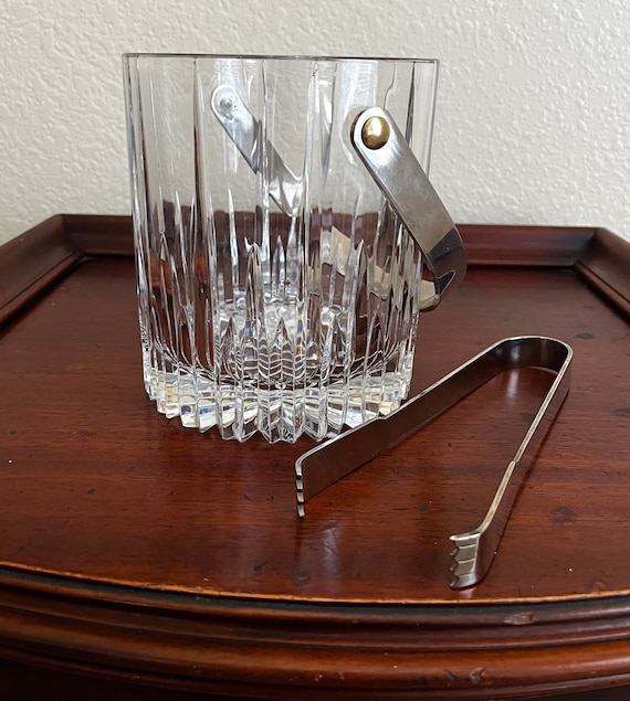 Cut Lead Crystal Ice Bucket With Tongs Saint Louis France - Etsy