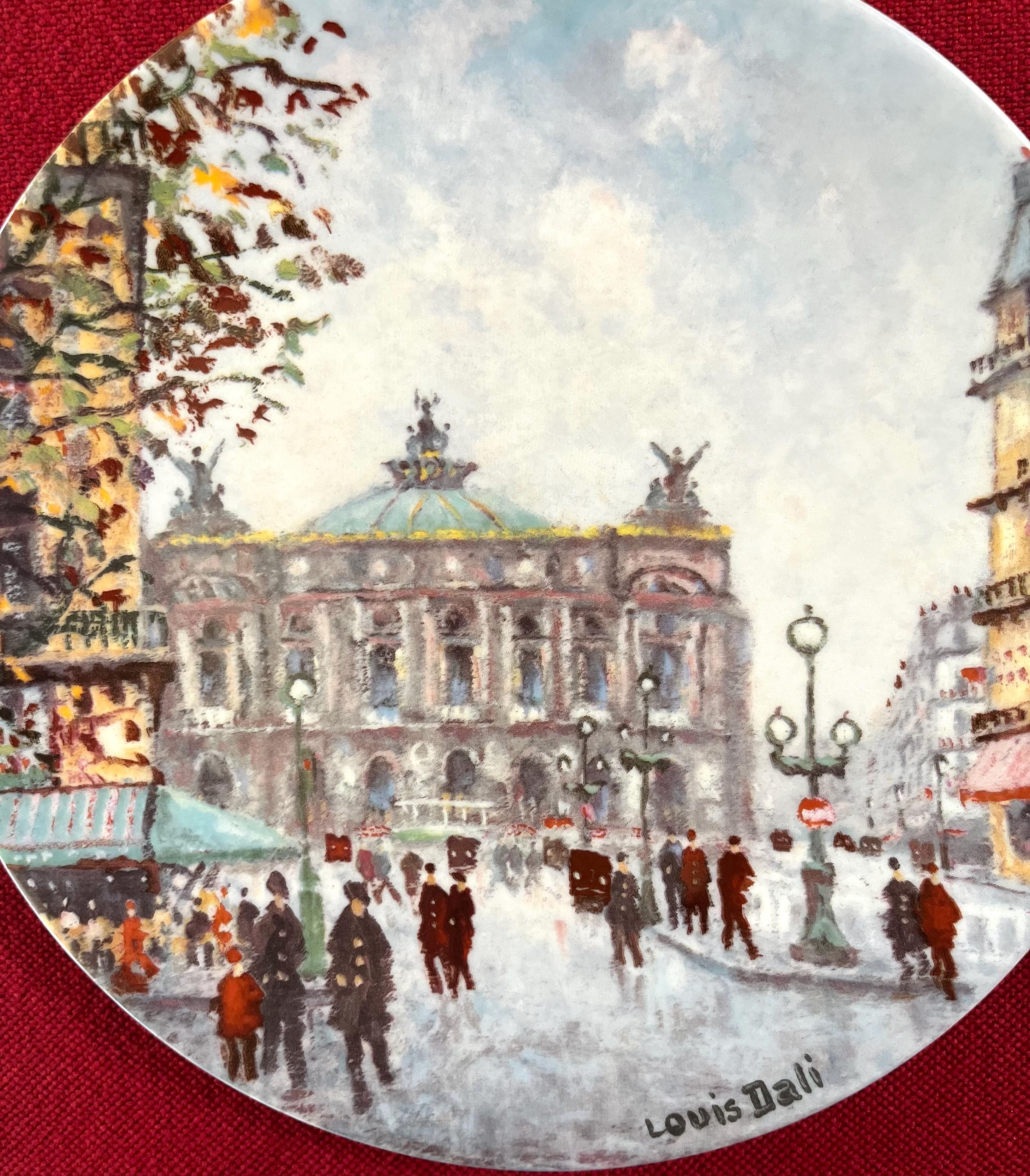 Louis Dali Collectible Plates by D'arceau Limoges, Sights of Paris ...