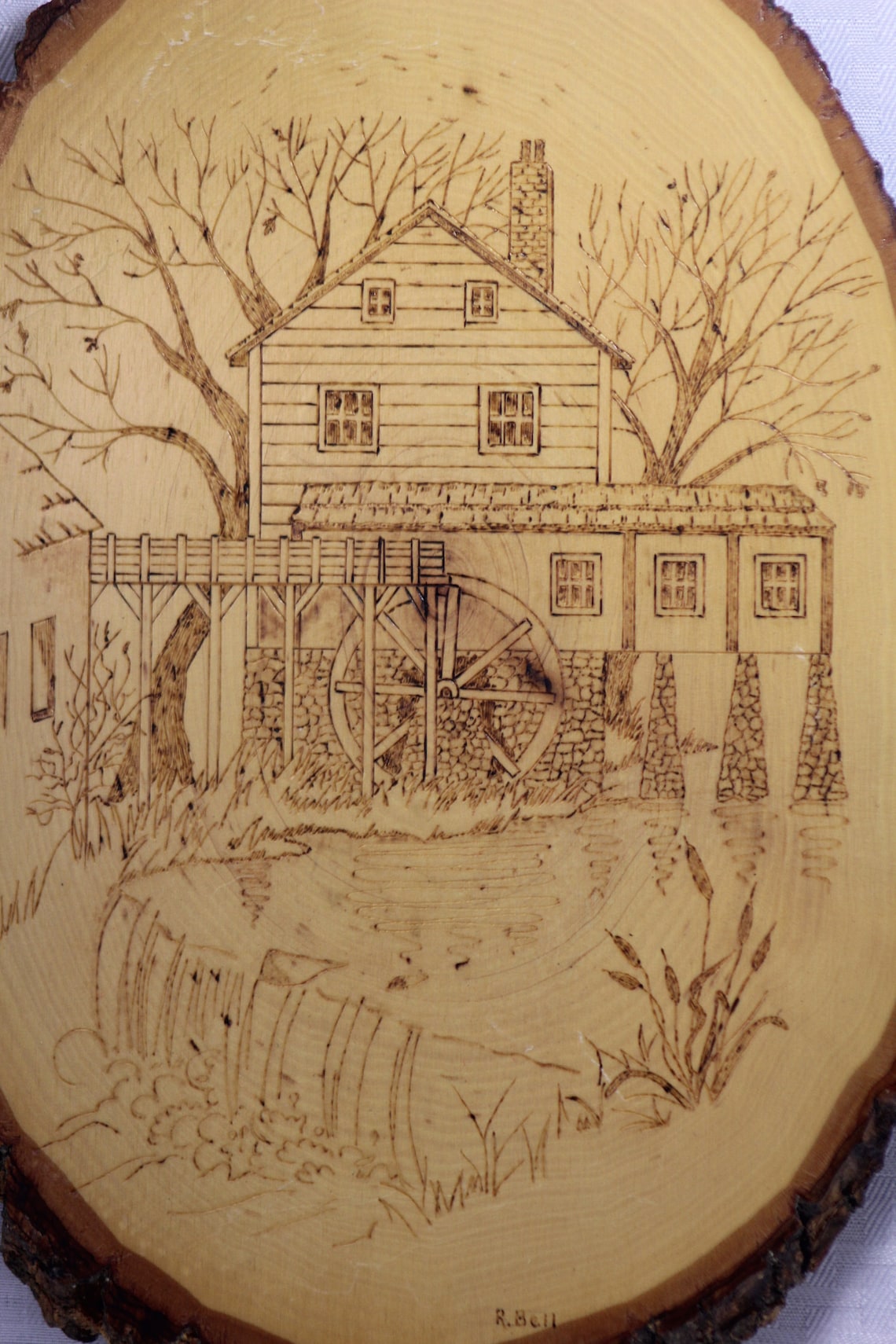 Two 13 Cottagecore Art Pieces Windmill & Farmhouse House | Etsy