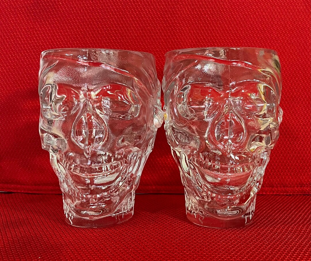 Treasure Island Pirate Skull Beer Tankard With Bandana and Ear Ring ...