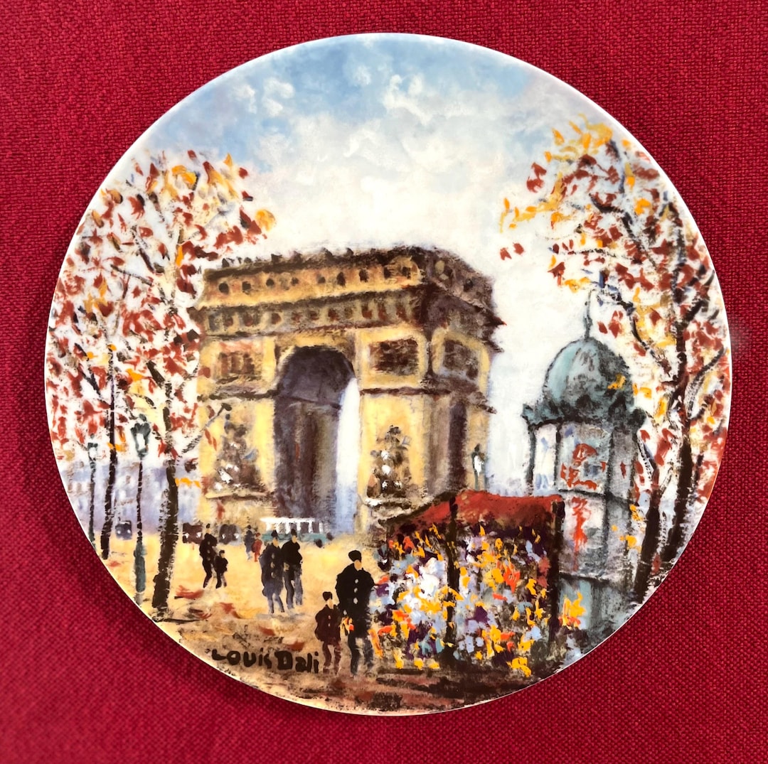 Louis Dali Collectible Plates by D'arceau Limoges, Sights of Paris ...