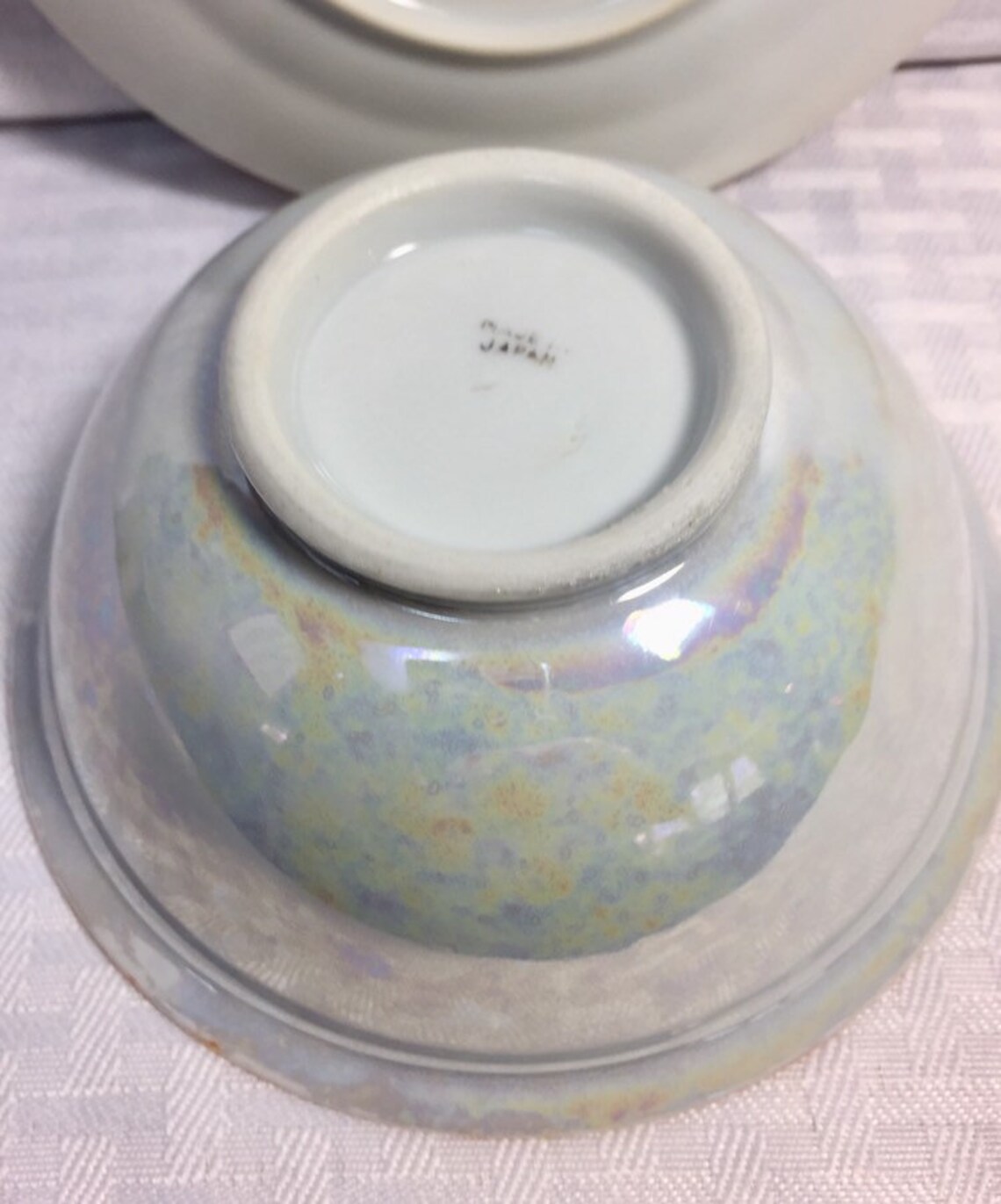Vintage Japanese Lusterware Bowl and Plate Hand Painted With - Etsy
