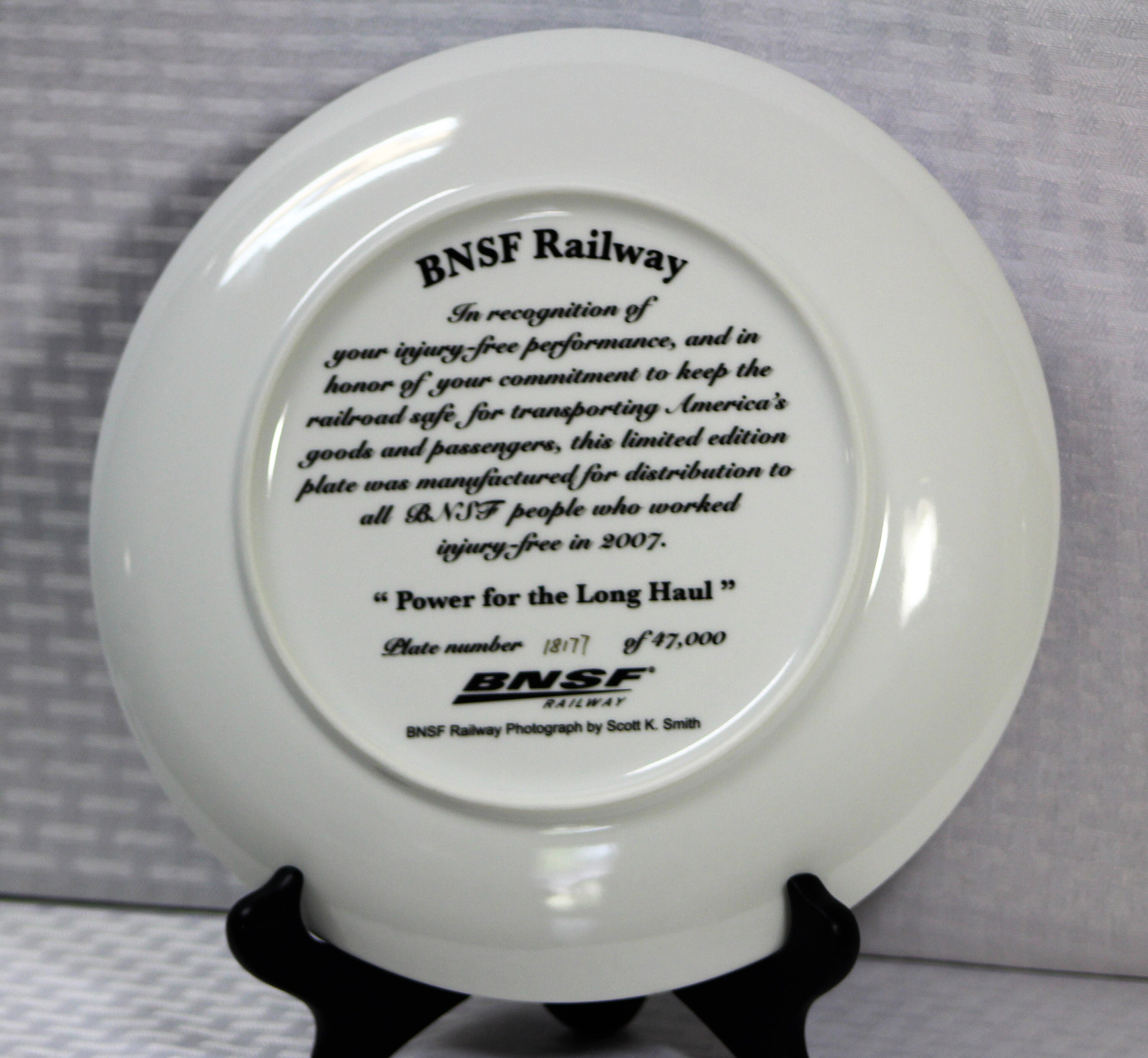 3 BNSF Railway Plates, Rural Skyscrapers BNSF 7446, Stormy Skies Bnsf ...