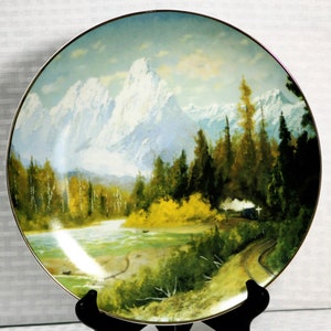 3 Landscape BNSF Railway Plates, San Francisco Peaks, Jackson Lake ...