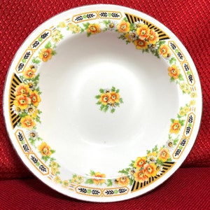 Edwin Knowles Dinnerware, Hostess Shape, Orange & Yellow Poppy Flowers ...