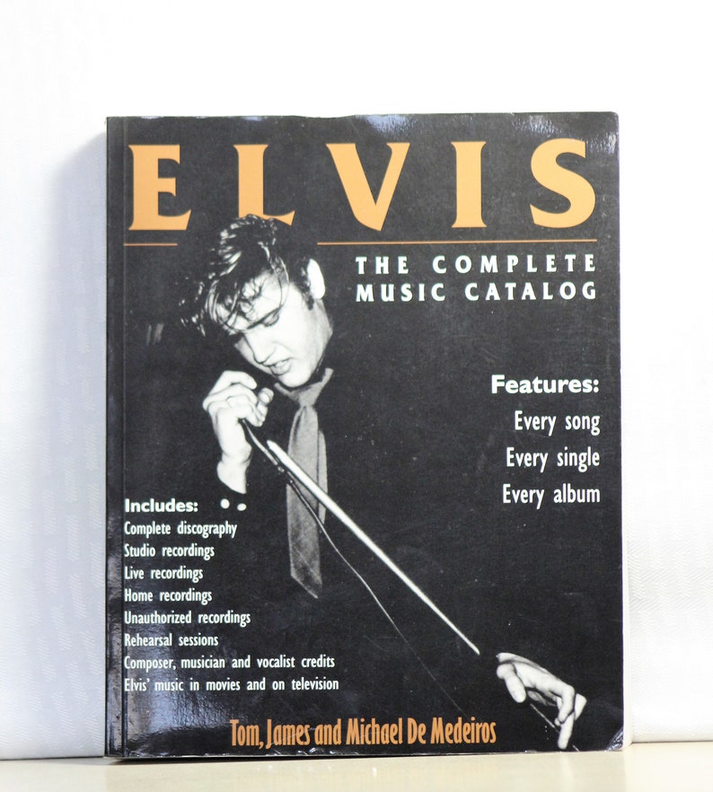Elvis Presley Books Elvis the Complete Music Catalog by De - Etsy