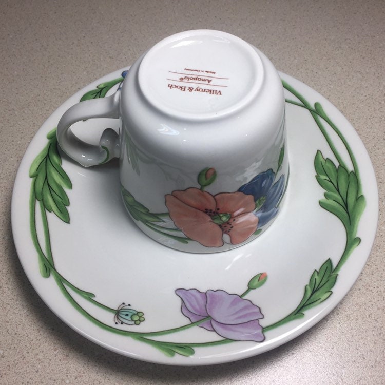 Villeroy & Boch Amapola Poppy Tea Set Made in Germany Pink | Etsy